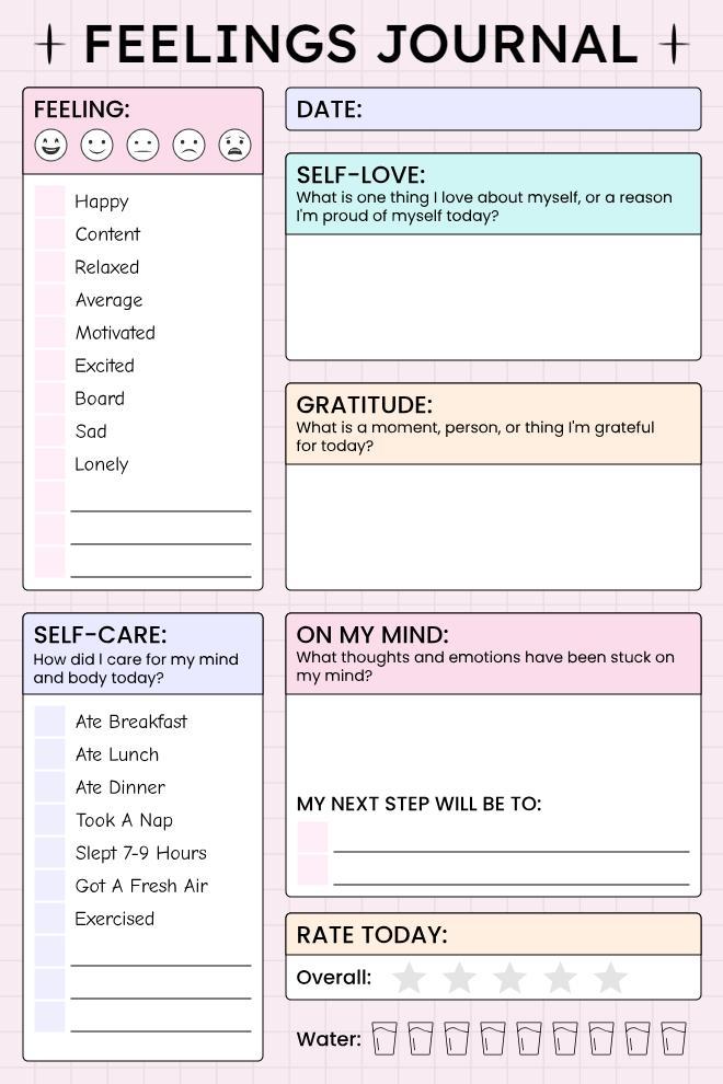 Daily Journal Templates - Customizable | PDF | Printable | Download