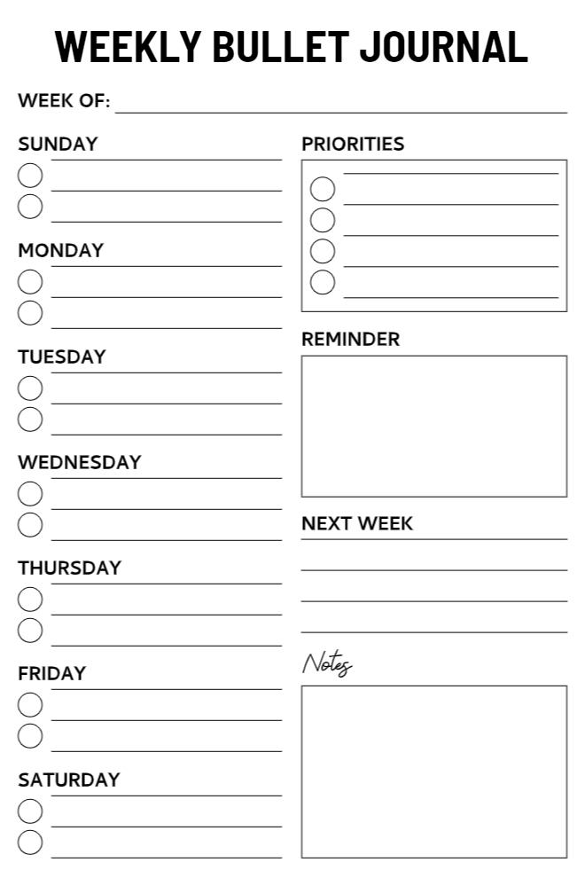 Bullet Journal Templates Customizable PDF App Download Bullet Journal Templates Customizable PDF App Download
