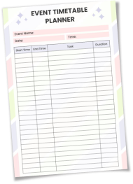 Event Planner Templates - Customizable | PDF | App | Download